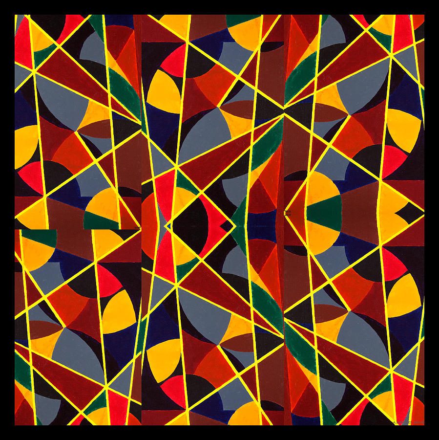 Affection for triangles and spheres Painting by Anders Hingel - Fine ...