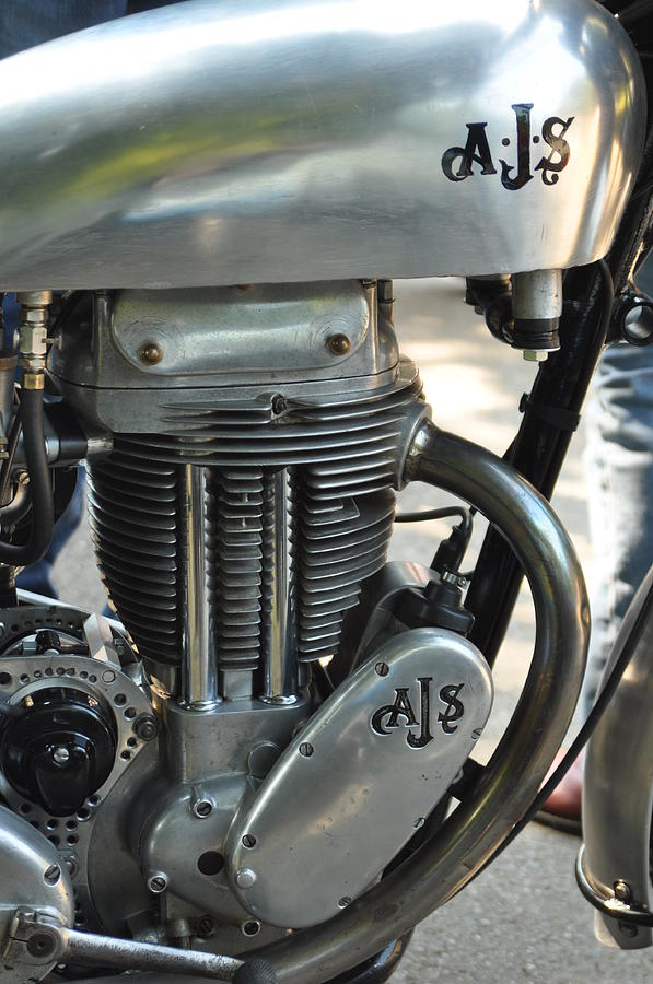 AJS Engine Photograph by Ed Hughes - Pixels