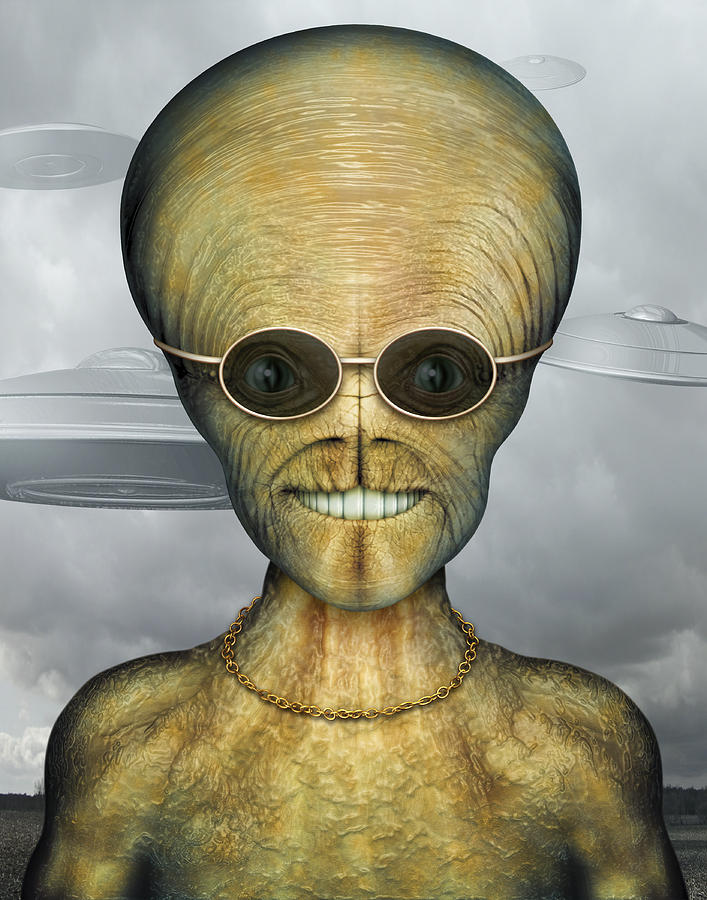 Alien Digital Art by James Larkin - Fine Art America