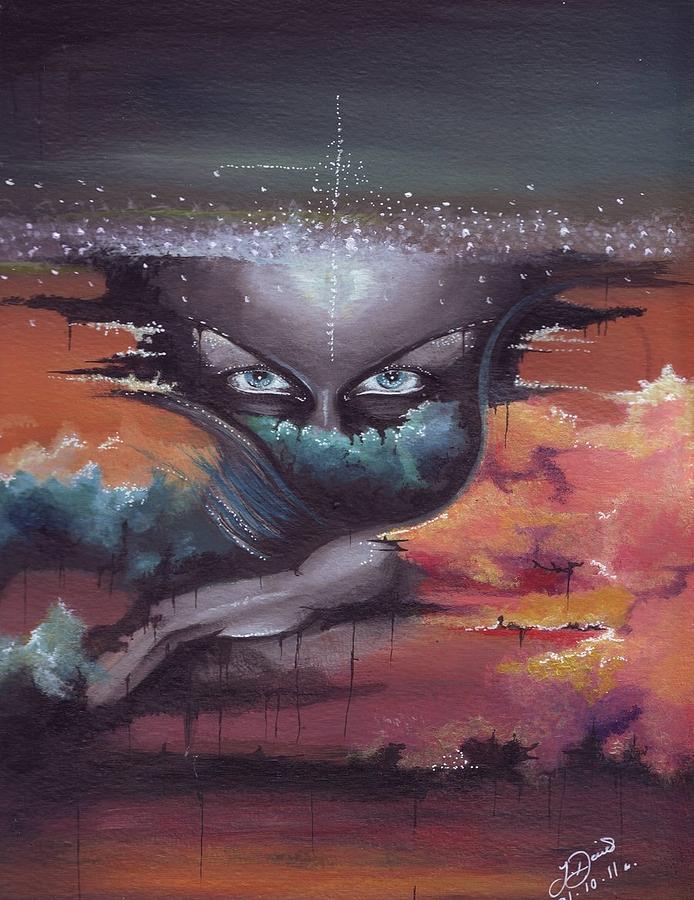 Alien Painting by Jessica Davies - Fine Art America