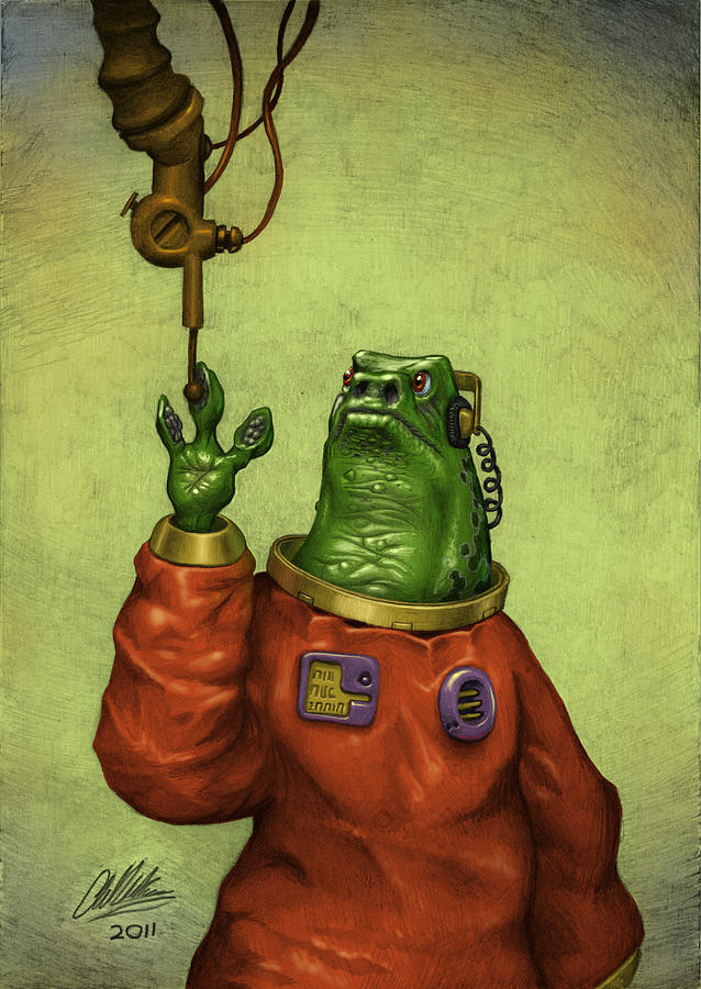 Alien Pilot Digital Art by Anthony Rosbottom - Pixels