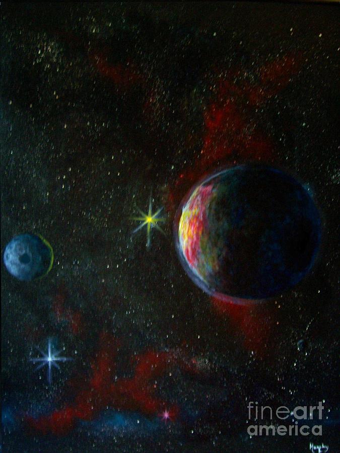 Alien Worlds Painting by Murphy Elliott - Pixels