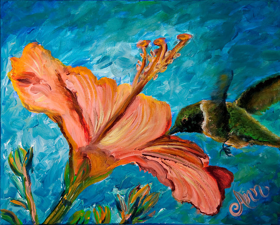 All A Flutter Painting by Ann Lutz - Fine Art America
