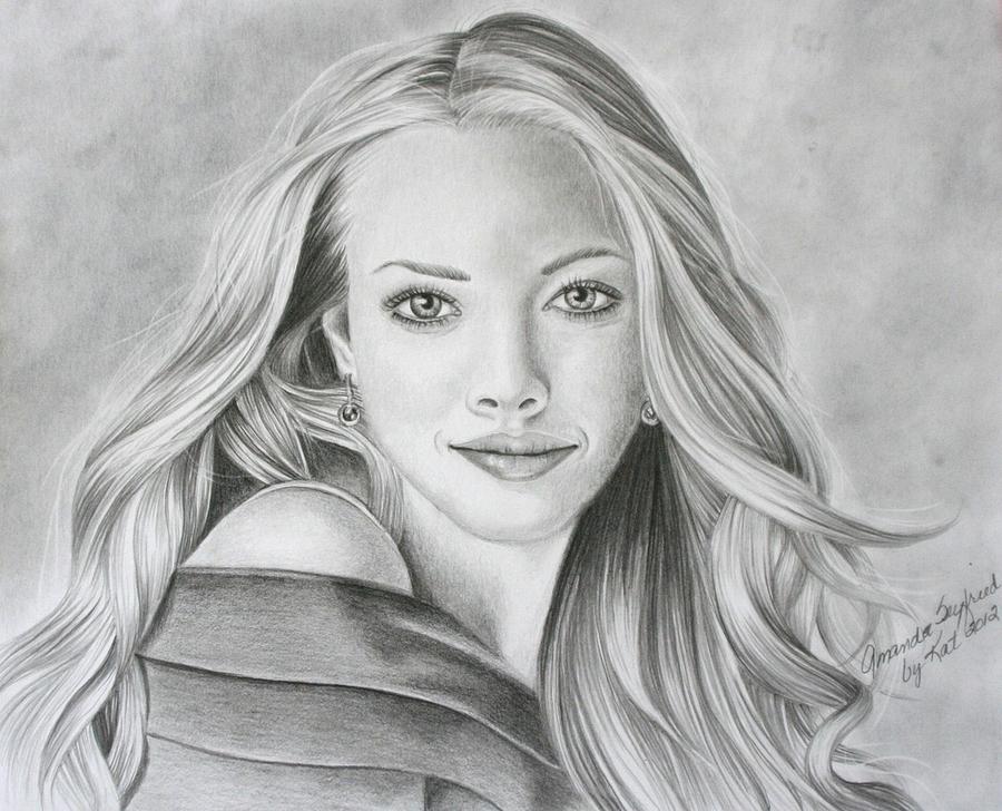 Amanda Seyfried Drawing by Kat Ewing - Fine Art America