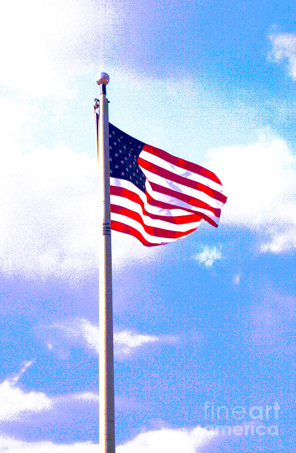 American Flag Poster Digital Art by Alys Caviness-Gober | Pixels