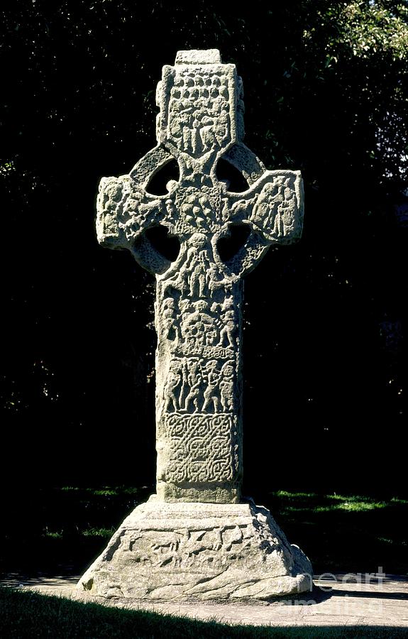Ancient Celtic Christian High Cross Of Saint Patrick And Saint Columba ...