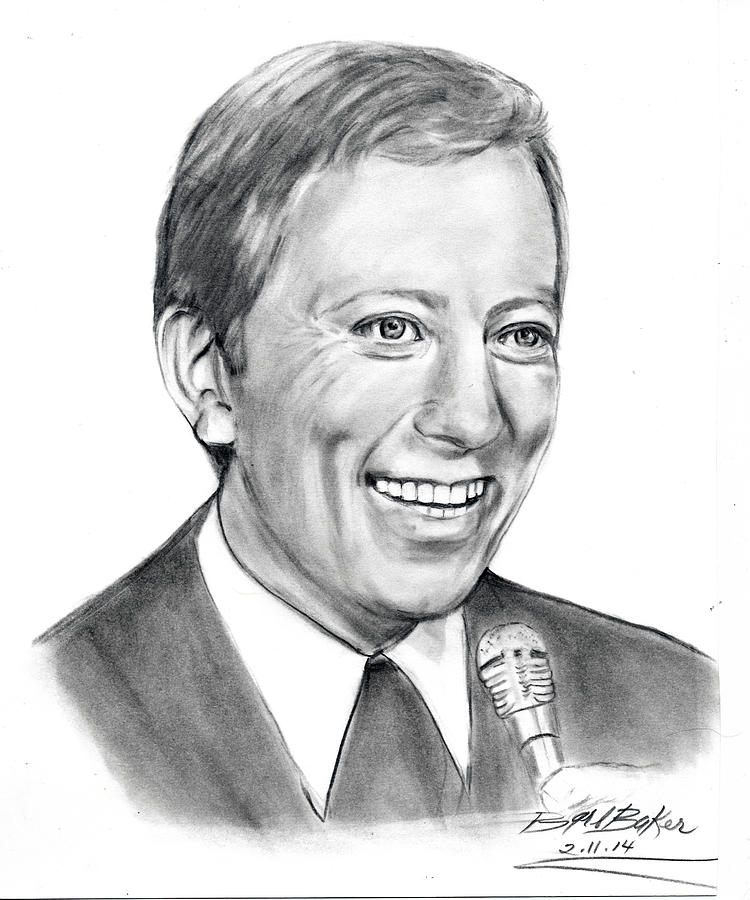 'AndyWilliams' Drawing by Barb Baker - Fine Art America