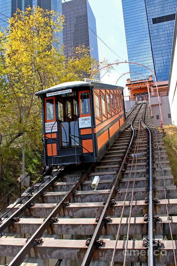 Angels Flight Railway Photograph by Gregory Dyer - Pixels