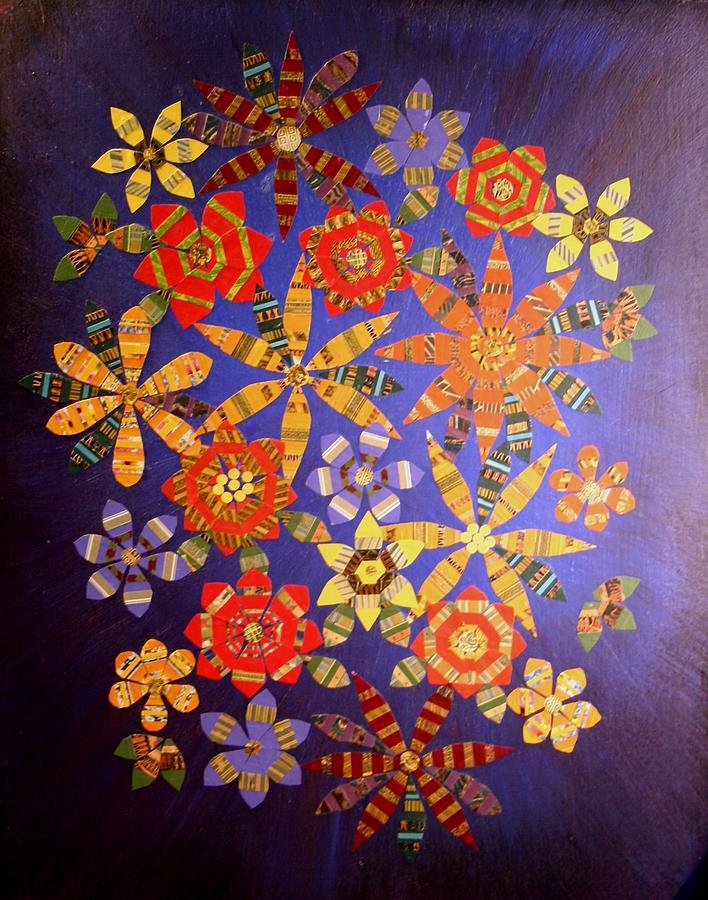 Angular Floral Mixed Media by Bob Craig - Fine Art America