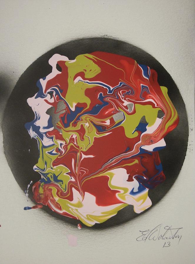 Anti- Matter Sphere Exploding Electron Particles Painting by Edward ...