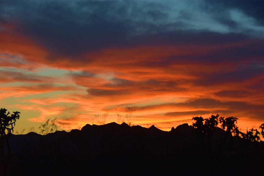Apache Mountains Sunset Photograph by Nancy Jenkins - Pixels