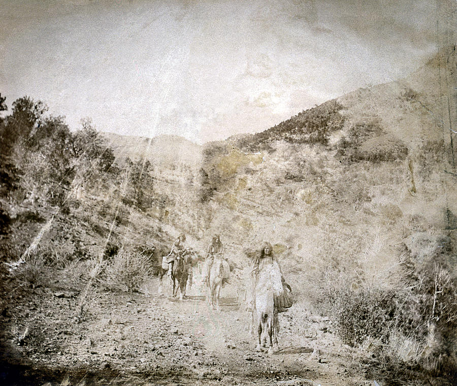 Apache On Horseback, C1903 Photograph by Granger - Fine Art America