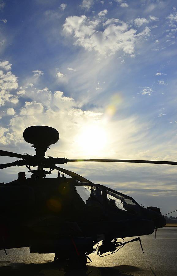 Apache with a Longbow system. Photograph by Philip Rispin - Fine Art ...