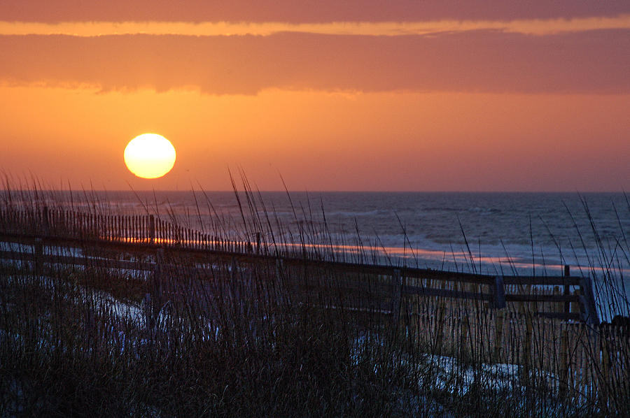 April Sunrise in Orange Beach Digital Art by Michael Thomas - Fine Art ...