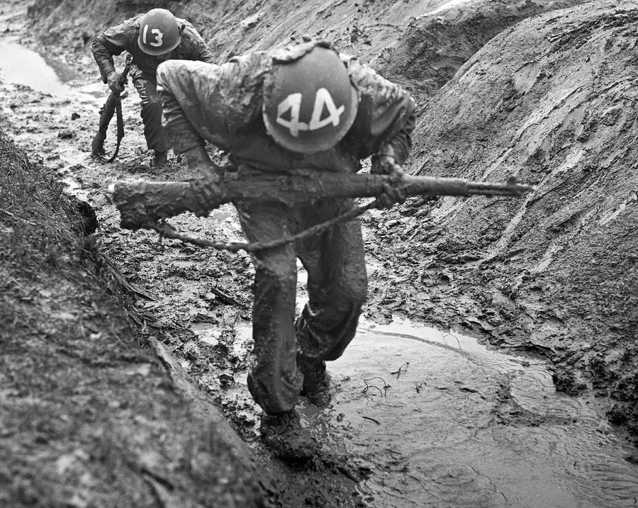Army Basic Training Photograph by Underwood Archives