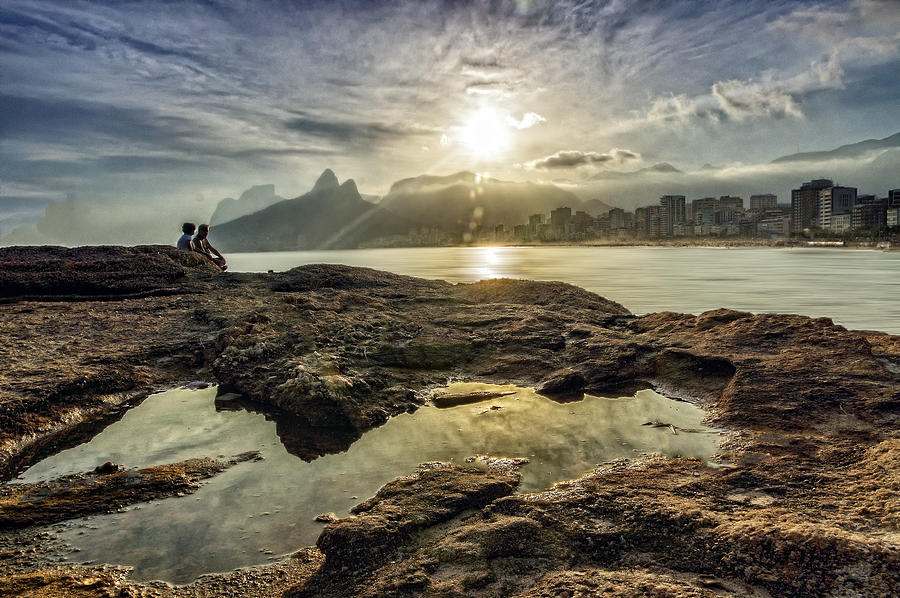 Arpoador Sunset Photograph by Daniel Schwabe - Fine Art America