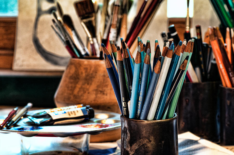 Art Tools Photograph by Sharon Eisenzopf - Pixels