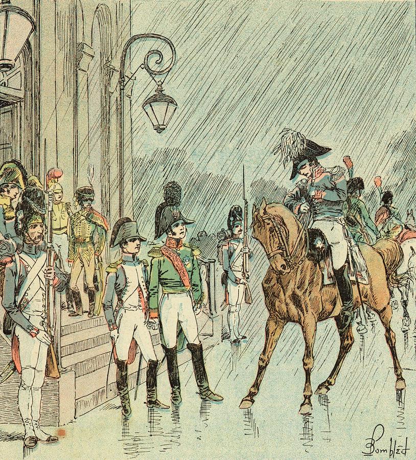 At Tilsit, Two Emperors Get Drenched Drawing by Mary Evans Picture ...