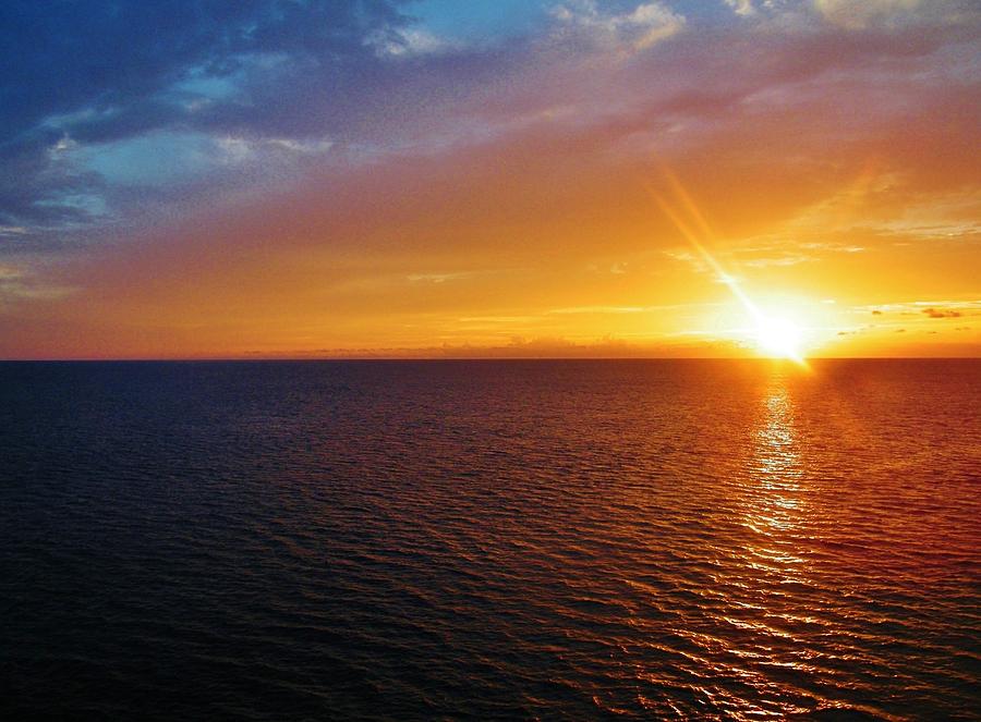 Atlantic Ocean Sunset Photograph by Ted Duboise - Fine Art America