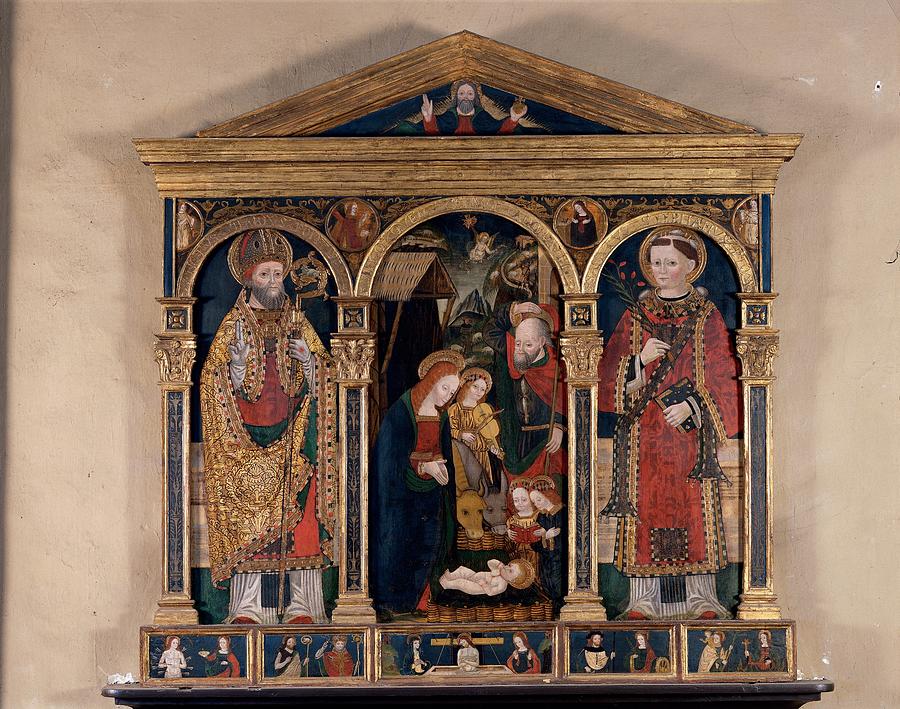 Attributed Bugatto Zanetto, Triptych Photograph by Everett | Fine Art ...