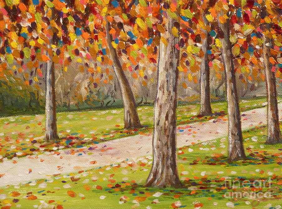 Autumn Path Painting by Gayle Utter | Fine Art America
