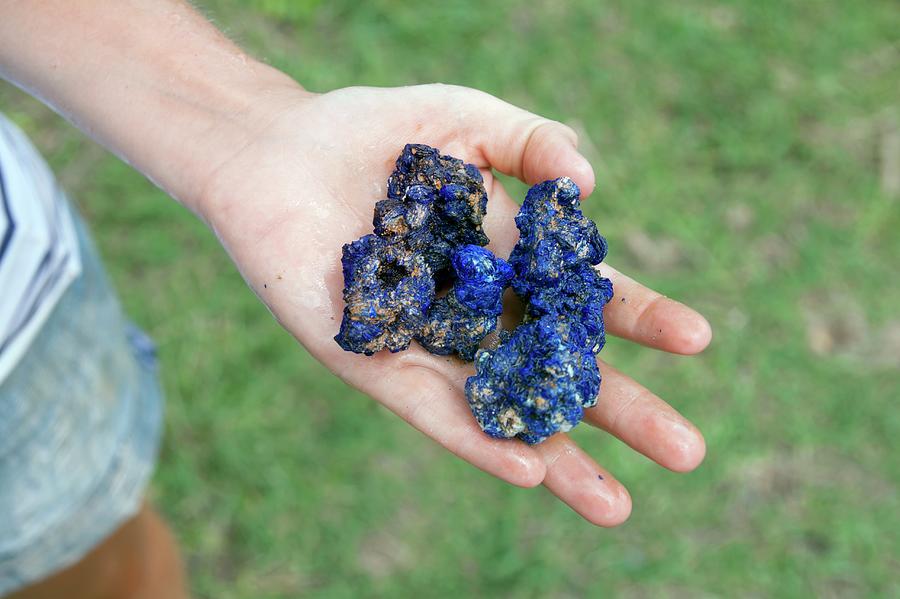 Azurite Photograph by Phil Hill/science Photo Library | Fine Art America