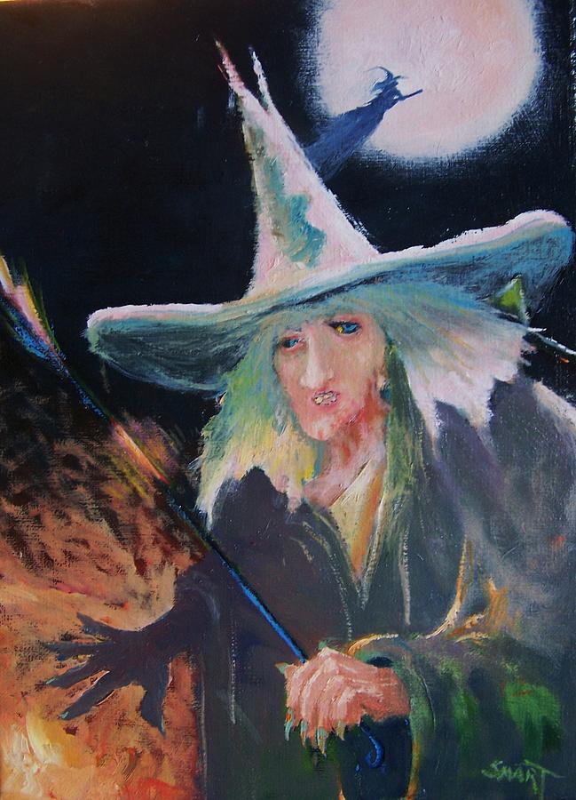 Bad Witch Painting by Dan Smart - Fine Art America