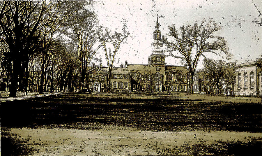 Baker-Berry Library Digital Art by Lovina Wright - Fine Art America