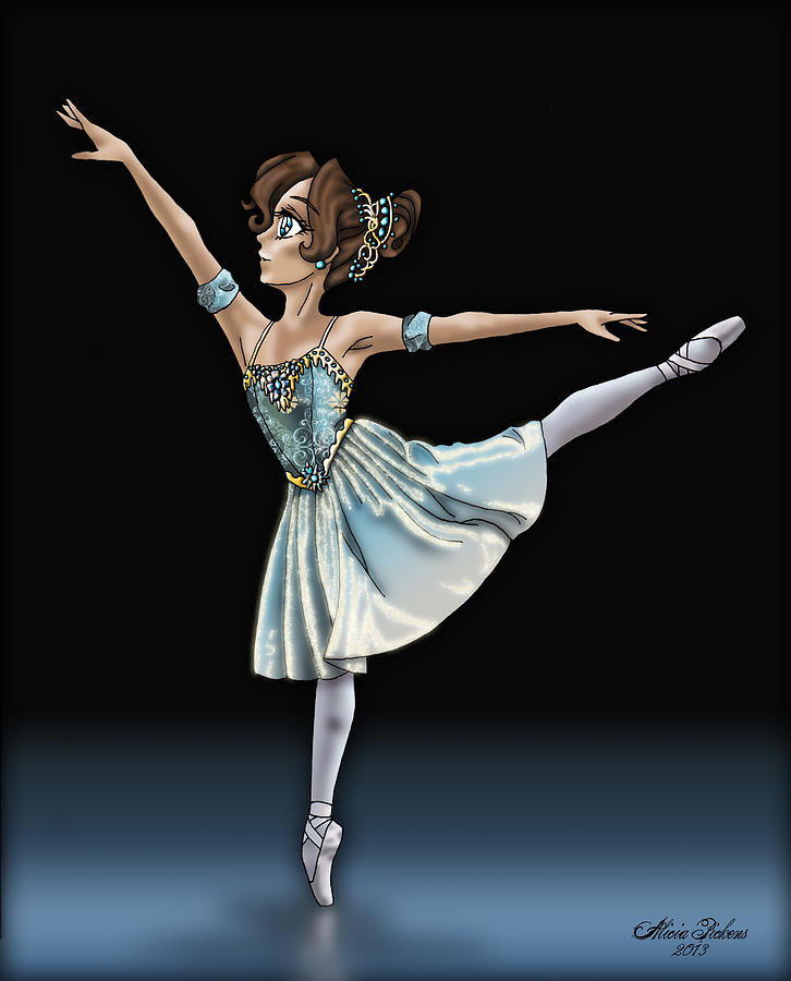 Ballerina Digital Art By Alicia Matheson Pixels
