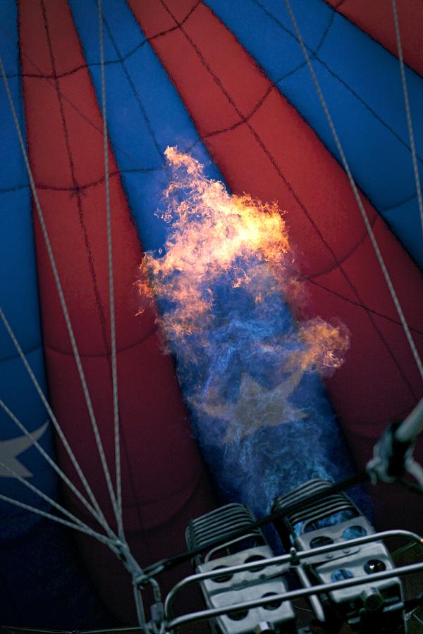 Balloon Flame Photograph by John Hall - Pixels