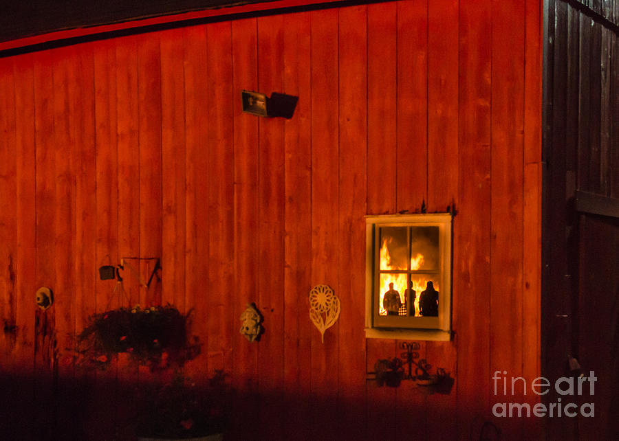 Barn on Fire Photograph by Edward Deiro | Fine Art America
