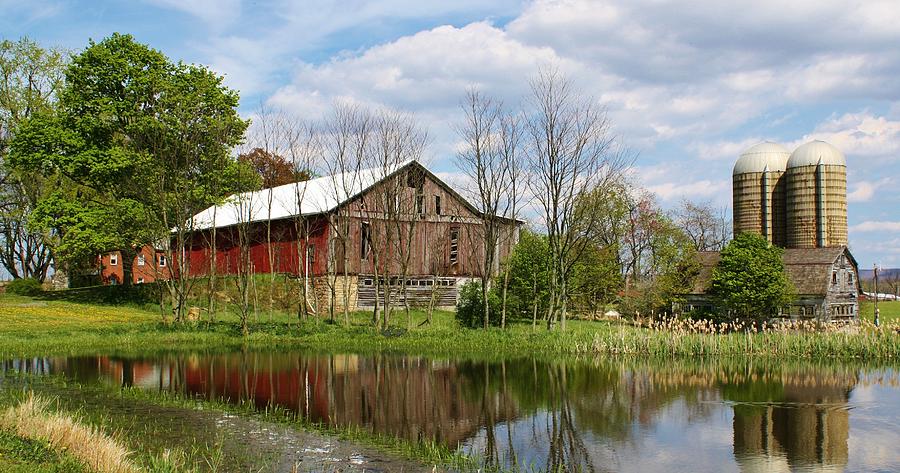 Barn Reflection Photograph by Sherry Brant - Fine Art America