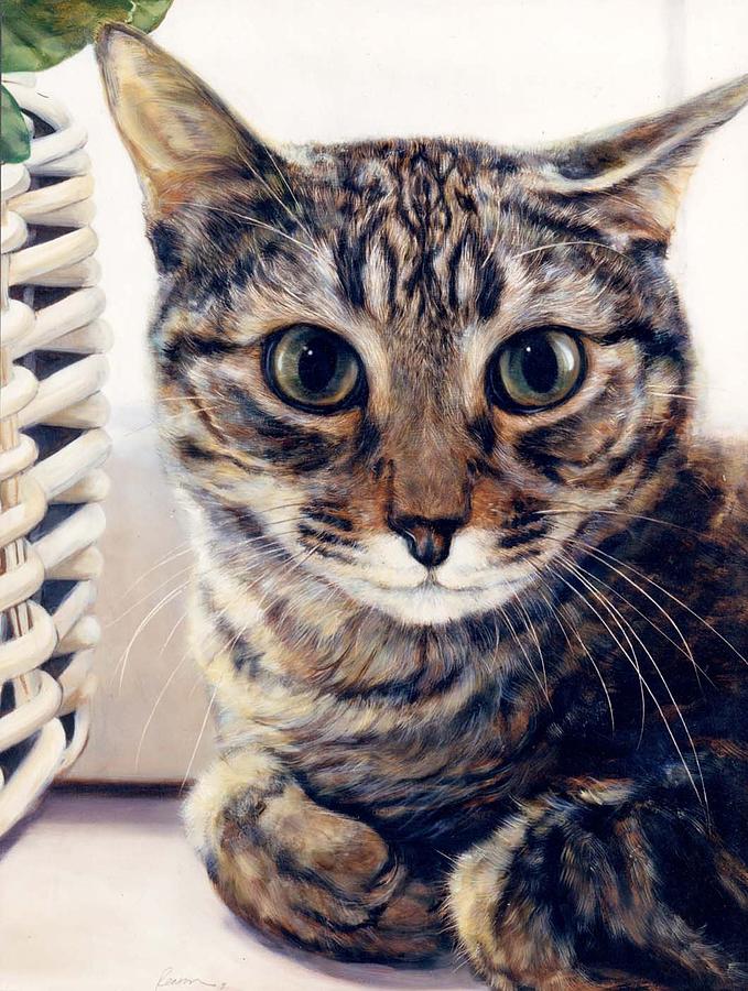 Basking Tabby Painting by Rick Reason - Fine Art America