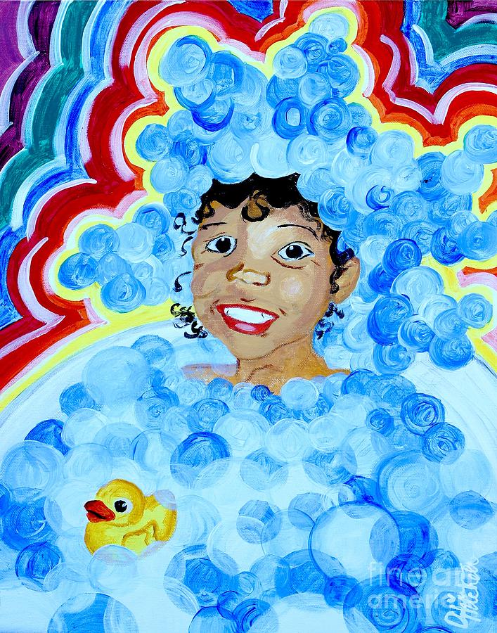 Bath Time Painting by Aliya Michelle - Fine Art America Bath Time Painting by Aliya Michelle - Fine Art America