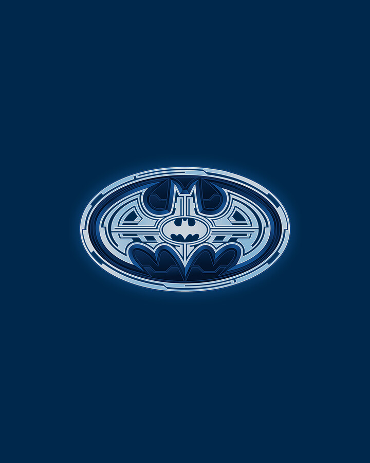 Batman - Cyber Bat Shield Digital Art by Brand A - Pixels
