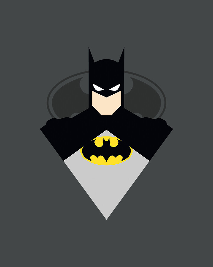 Batman - Simple Bat Digital Art by Brand A - Pixels Merch