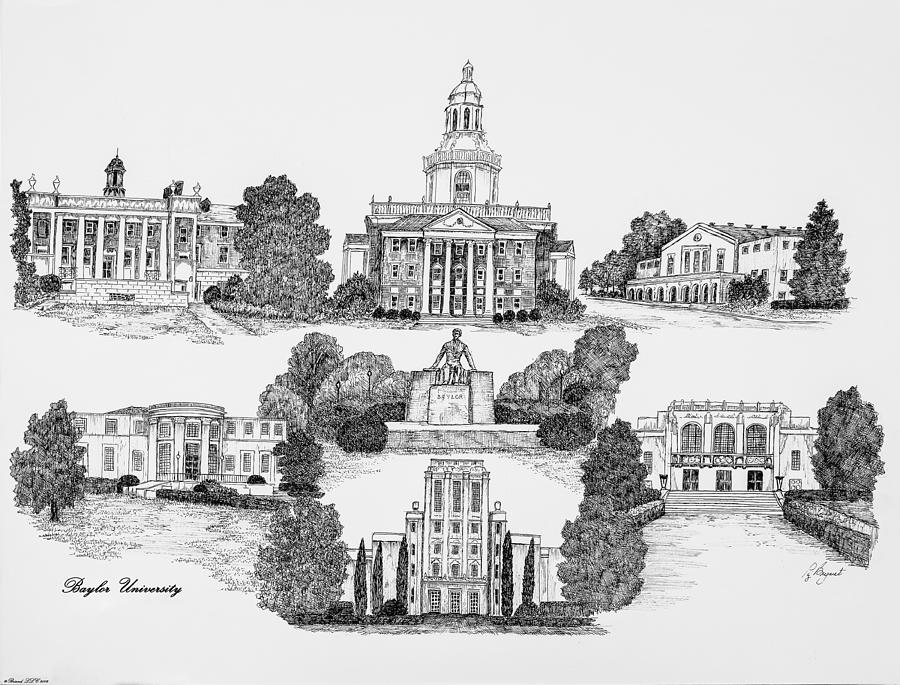 Baylor University Digital Art by Jessica Bryant - Fine Art America