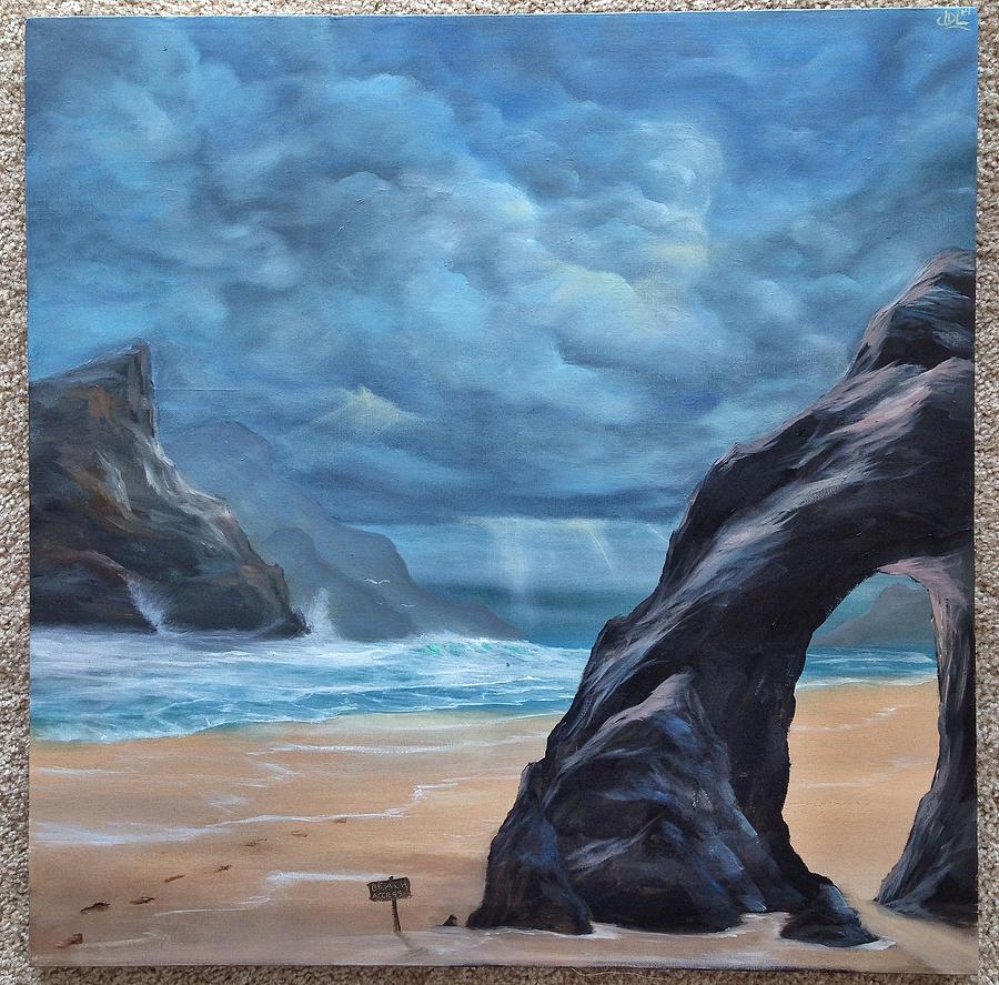 Beach Access Painting by Jesse Loucks - Fine Art America