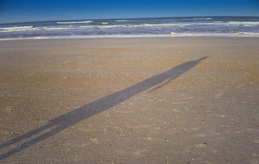 Beach Shadow Mixed Media by Donnell Carr - Fine Art America