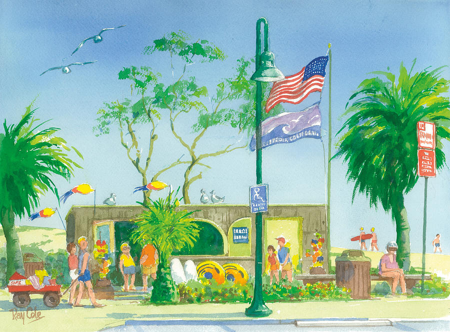 Beach Store Painting by Lynda Lang - Fine Art America