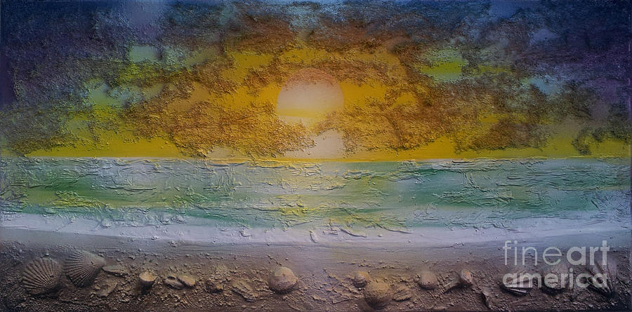 Beach Sunset Mixed Media by Robert Murdock - Fine Art America