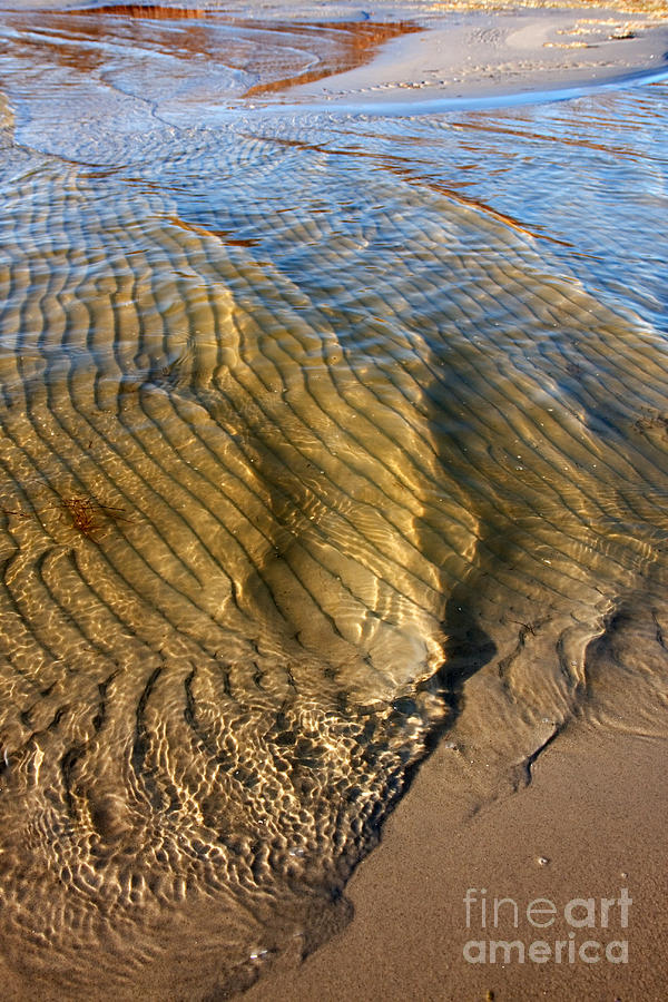 Beach wave pattern. Photograph by Jan Brons - Fine Art America