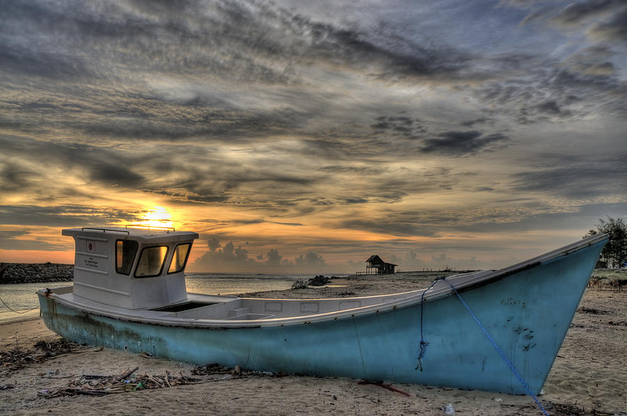 Beached Boat Photograph by Matthew Hall - Pixels