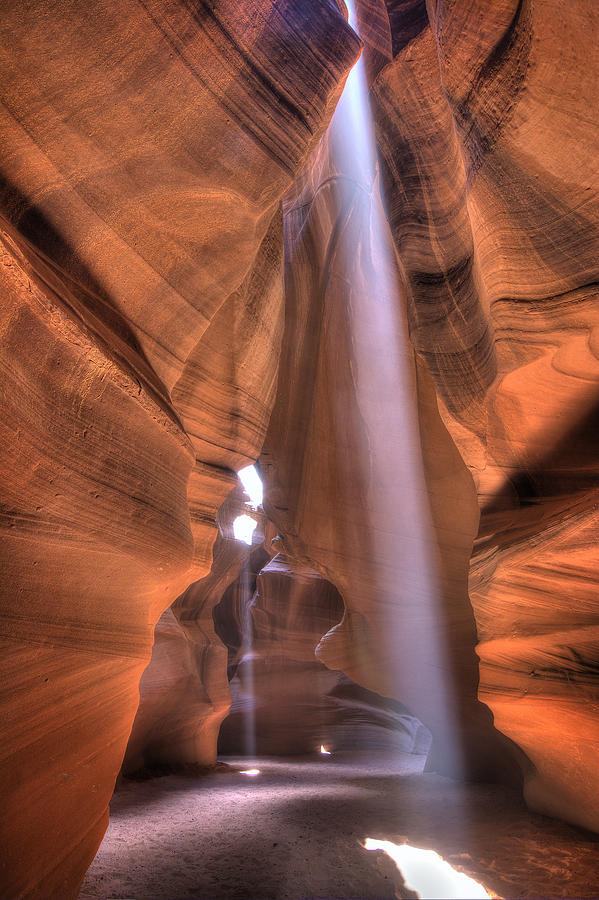 Antelope Canyon Light Beams Photograph by Michael Ash - Fine Art America
