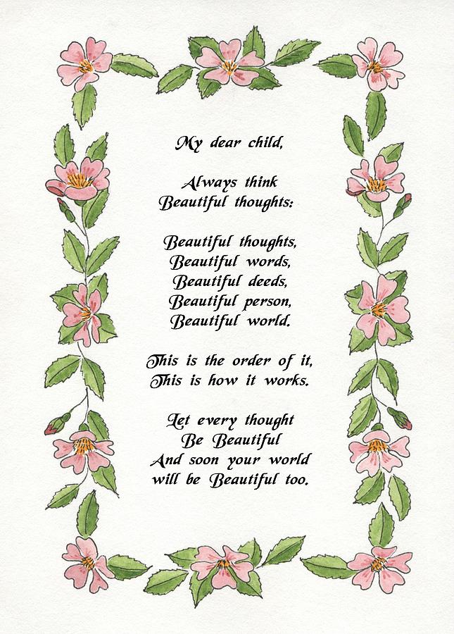 Beautiful Thoughts Painting by Olive Denyer | Fine Art America