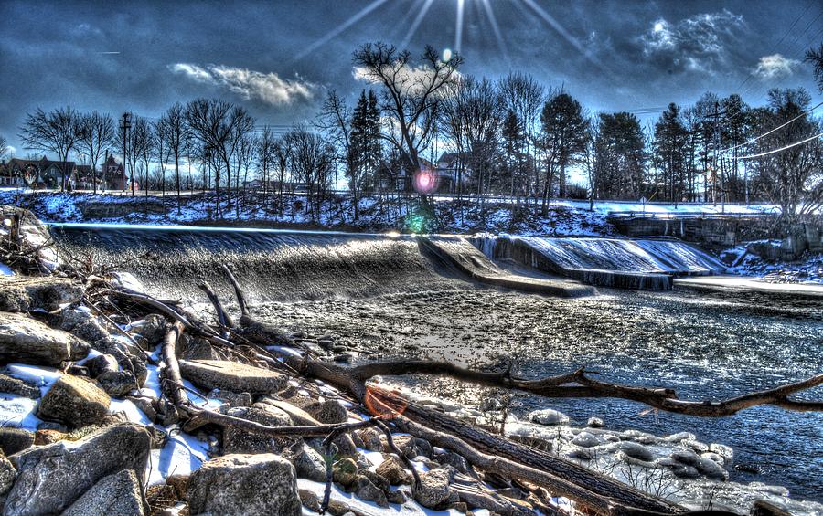 Beauty Blue Dam Photograph by Shandon Miller - Pixels