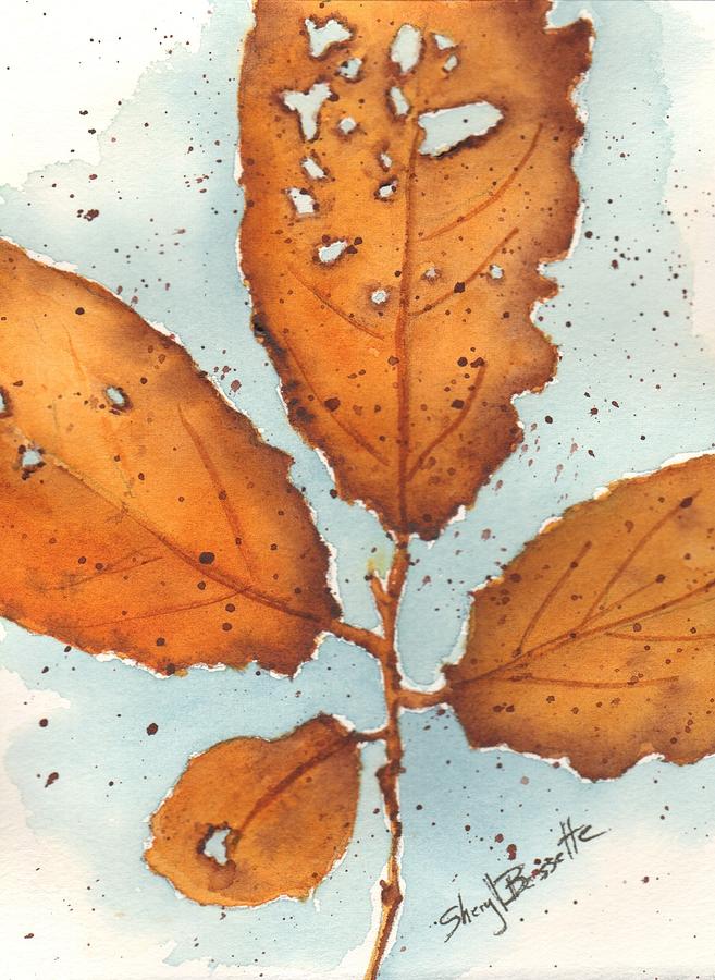 Beech tree leaf Painting by Sheryl Bessette - Pixels