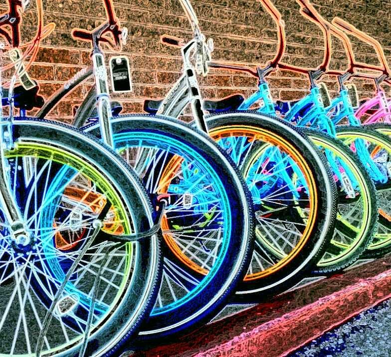Bicycles on Parade Photograph by Thomas Hoctor - Fine Art America