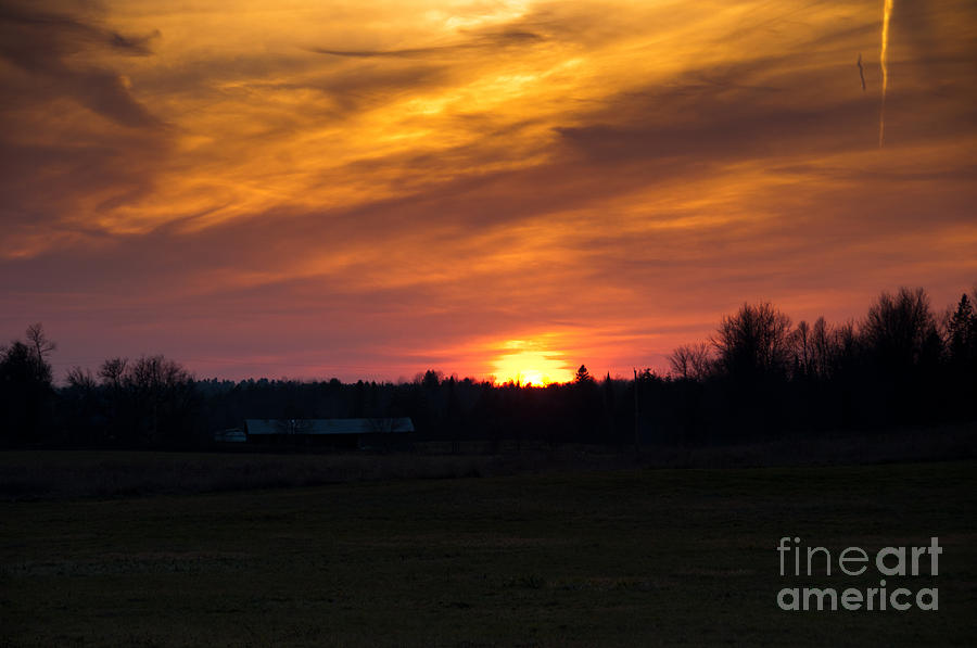 Big Sunset Sky Photograph by Cheryl Baxter - Fine Art America
