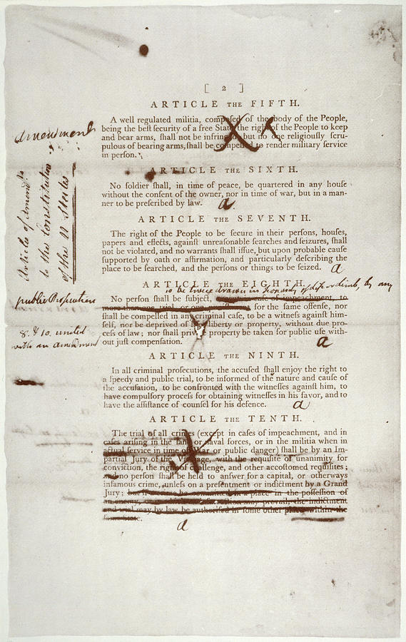 Bill Of Rights, 1789 Painting by Granger | Pixels Bill Of Rights, 1789 Painting by Granger | Pixels